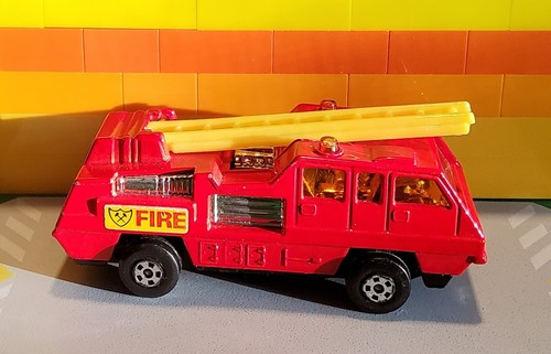 Vintage 1975 Matchbox Red Fire Truck BLAZE BUSTER Superfast No.22 ...