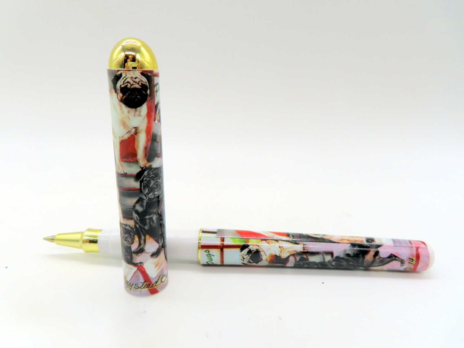 New Pug Designer Pen Set - 2 Pugs Pens - Gift Boxed By Artist Ruth ...