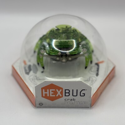 NEW! Green Hex Bug Original CRAB Micro Robotic Creatures Battery ...