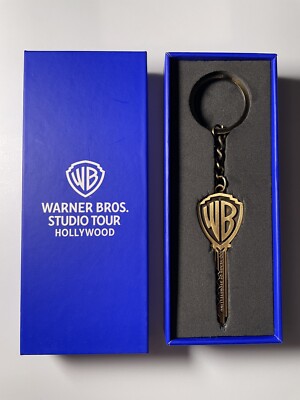 Warner Bros Studio Tour Hollywood 100 Years WB Shield Key Keychain New ...