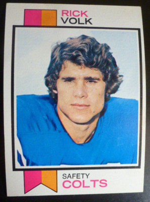 1973 Topps Rick Volk, #105, Baltimore Colts EX/NM | eBay