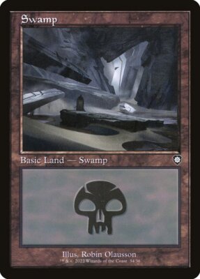 Swamp MTG Brothers War Commander Basic Land NM x1 - Retro Frame Magic ...