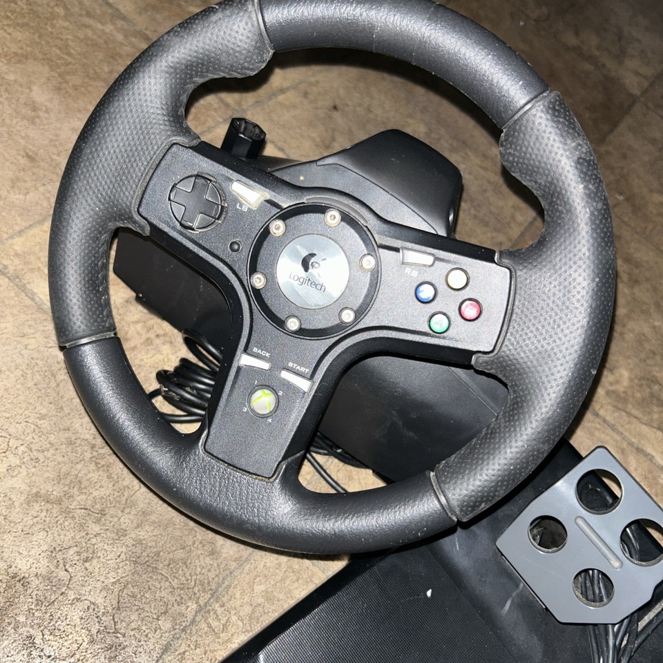 Logitech DriverFX Racing Wheel And Pedals M/N G-X3E10 Item#683 Xbox360 ...