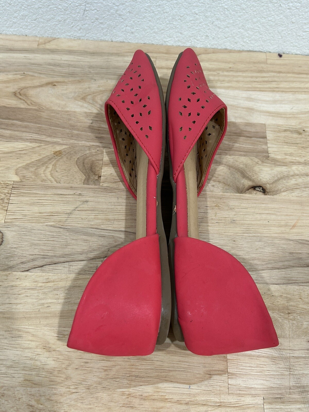 Madden Girl D’Orsay Flats Perforated Cut-out Shoes SZ… - Gem