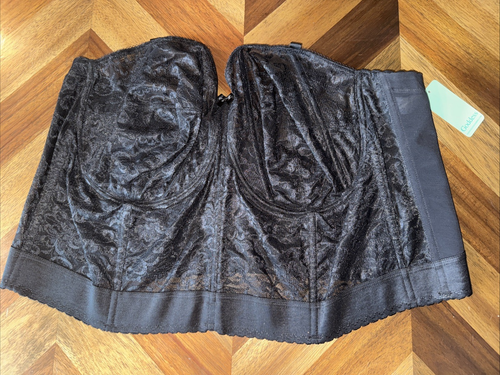NWT Goddess black longline strapless bra sz 50D | eBay