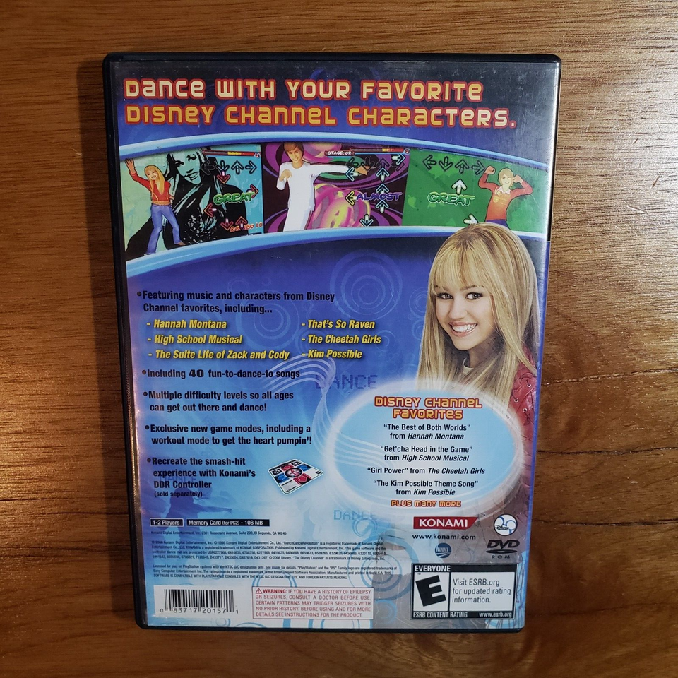 Dance Dance Revolution: Disney Channel Edition, 2008, PS2, Playstation ...