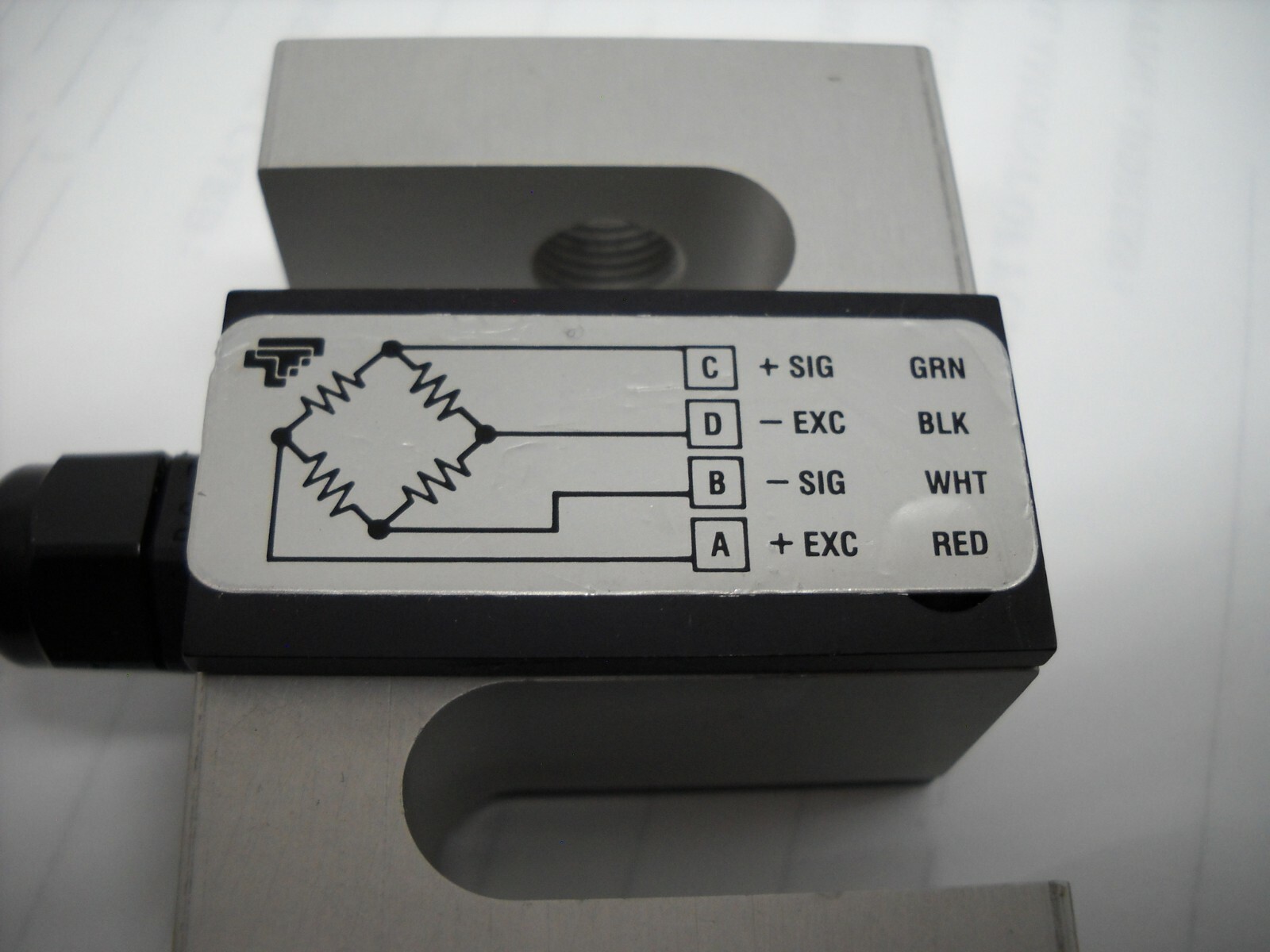TRANSDUCER TECHNIQUES SBO-750 750LB CAPACITY LOAD CELL SENSOR 3.0 NOM ...