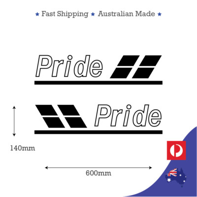 PRIDE BOATS DECAL STICKER RESTORATION 2 X 600MM x 140MM EACH | eBay ...