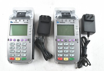 *2 x Verifone VX520 VX 520 Credit Card Machine Terminal Reader ...