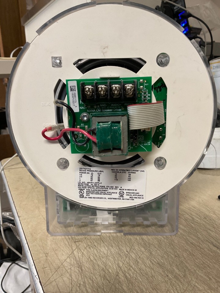 Simplex 49HFV-APPLC Addressable Ceiling Mount Spkr NEW - Read ...