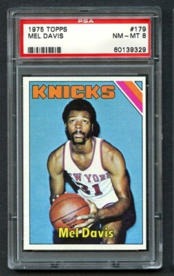 1975 Topps Basketball MEL DAVIS #179 PSA 8 NM-MT New York Knicks | eBay