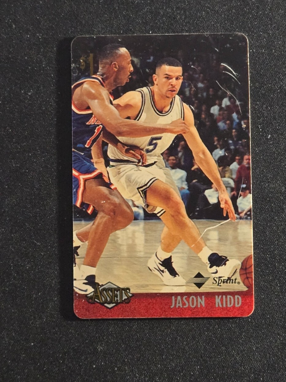 1996 Assets $1 - Jason Kidd - Sprint - Calling Card - Unscratched ...