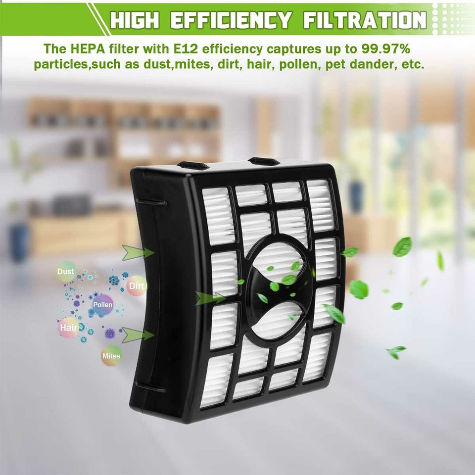 Replacement Filters for Shark Rotator UV810 Vacuum Replace Parts XFF680 ...