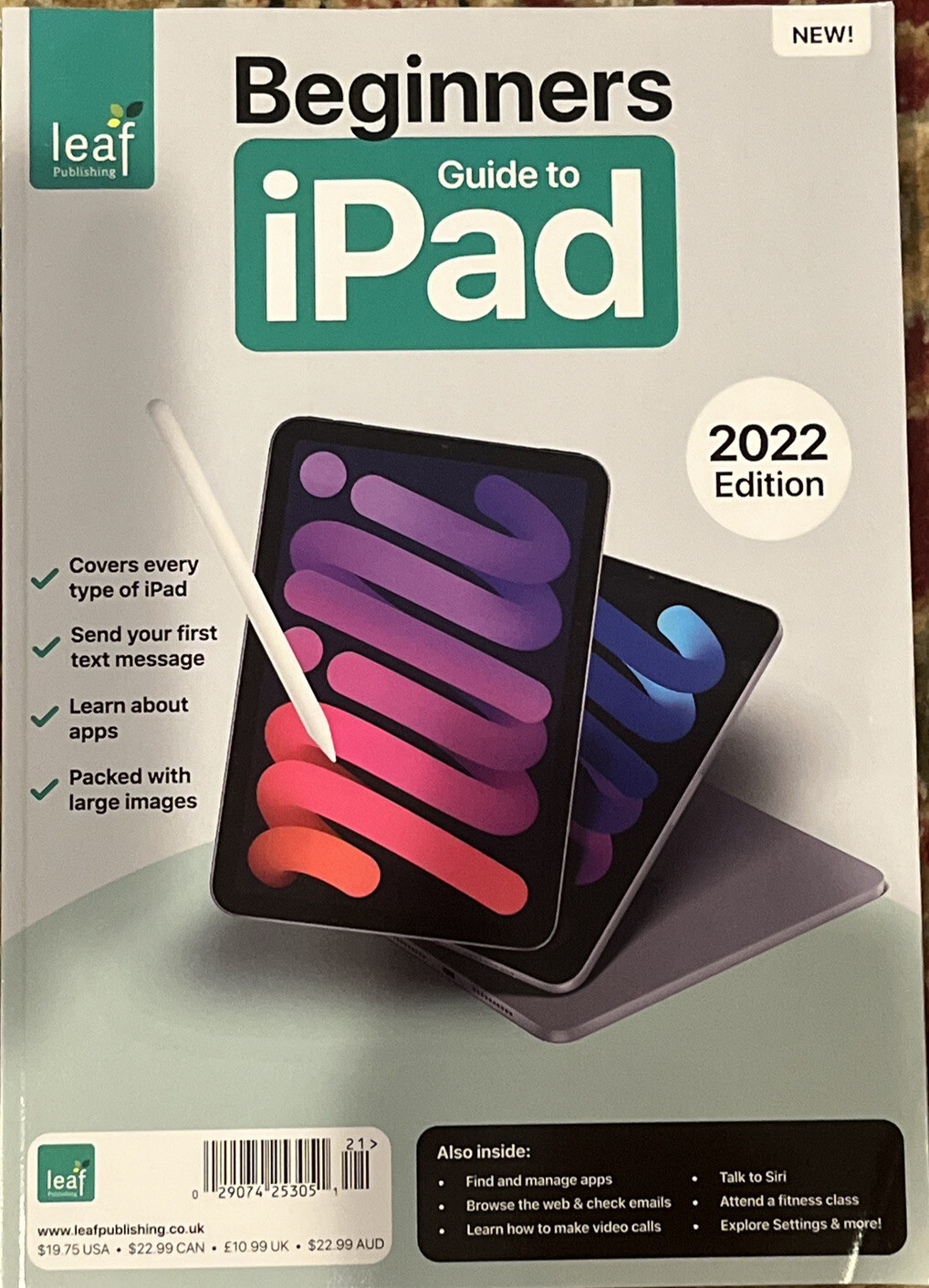 Leaf Publishing Beginners Guide to iPad 2022 Perfect For Beginners | eBay