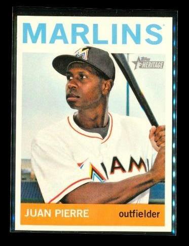 2013 TOPPS HERITAGE Baseball Trading Card #208 JUAN PIERRE Miami ...
