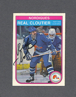 Real Cloutier signed Nordiques 1982-83 Opee Chee hockey card | eBay