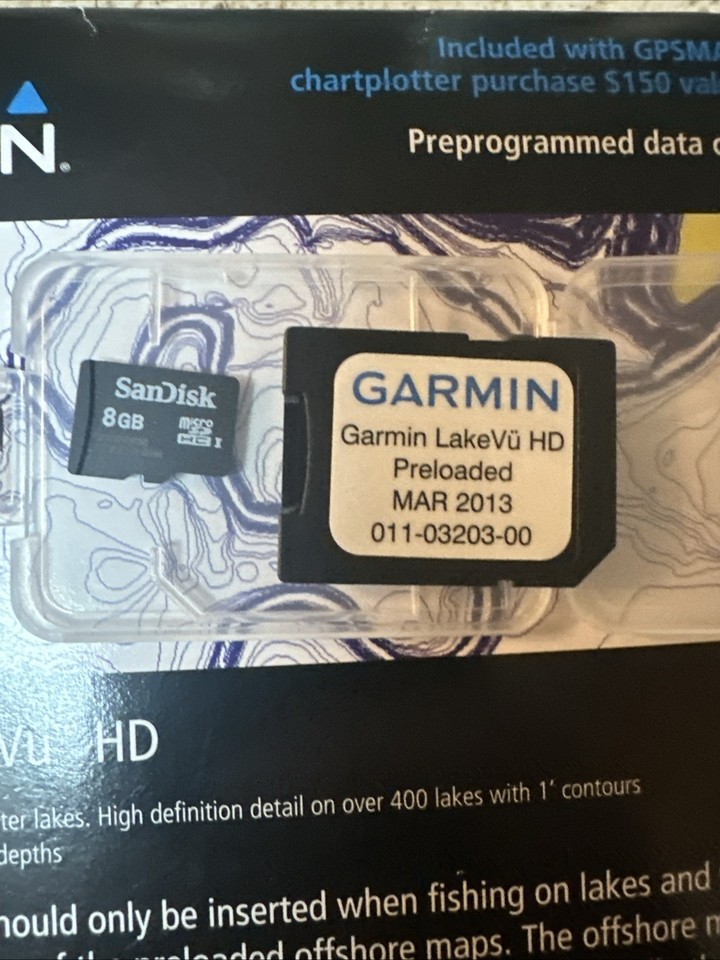 GENUINE OEM GARMIN LakeVu HD US ALL MICRO SD DATA CARD MAP CHIP | eBay