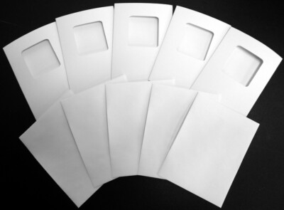 DIY Greeting Card - 5 x Handmade WINDOW CARD BLANKS with white ...