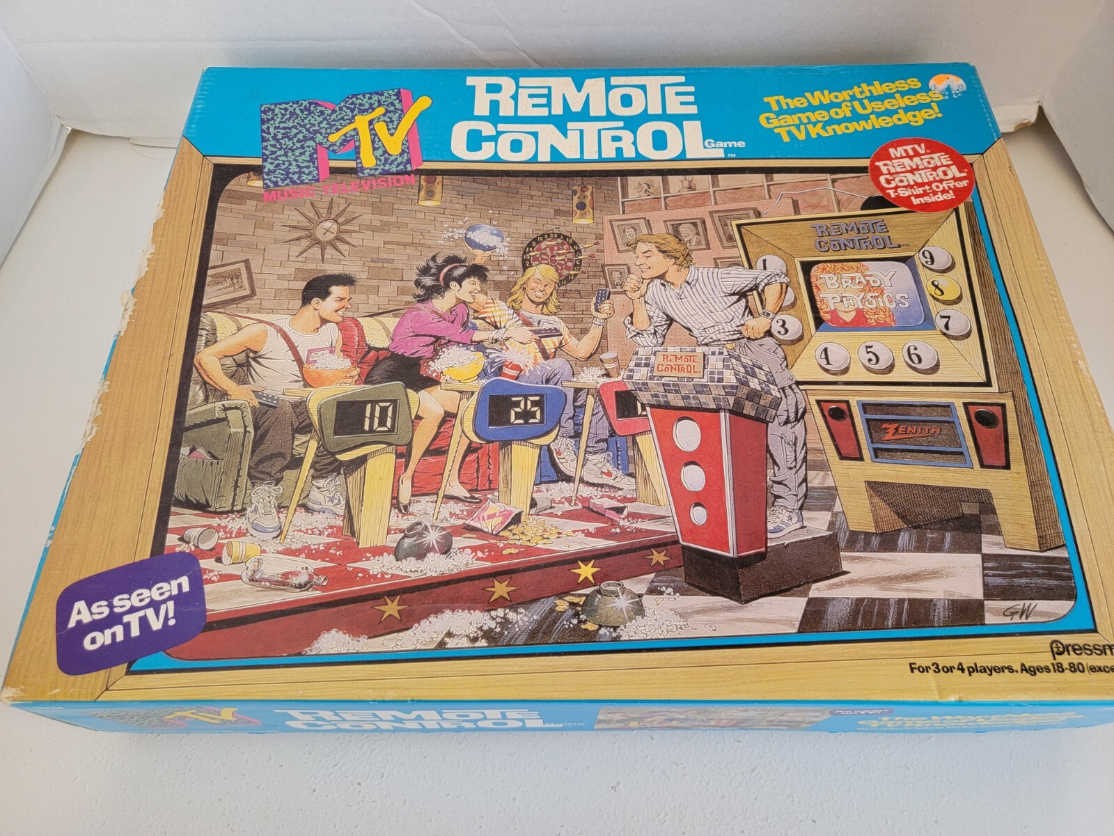 Vintage Pressman MTV Remote Control Trivia Board Game 1989 Music TV 99% ...