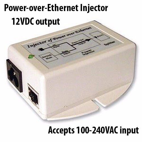 Pacific Wireless Poe-12i 12 Volt Poe Power Over Ethernet Injector 12v ...