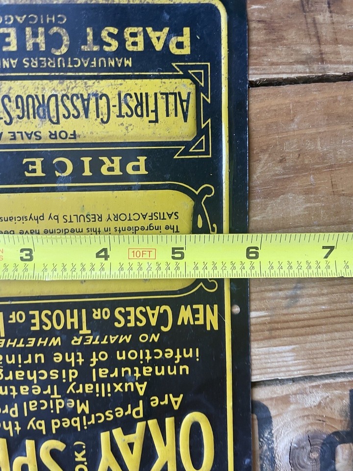 Antique Embossed Pabst Chemical Co Okay Special Drug Store Advertising ...