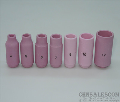 7 pcs WP-17/18/26 TIG Alumina Nozzle 10N44 10N45 10N46 10N47 10N48 ...