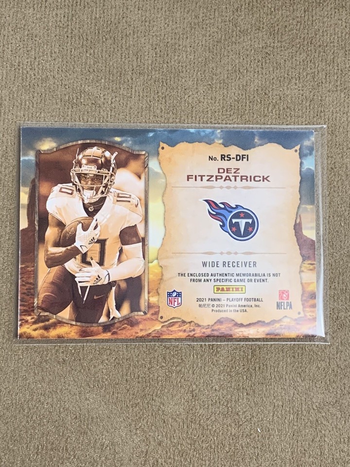 Dez Fitzpatrick (Titans) 2021 Playoff Rookie Stallions Patch Rookie ...