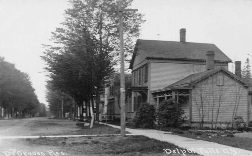 Delphi Falls New York Dr. Graves Residence Real Photo Vintage Postcard ...