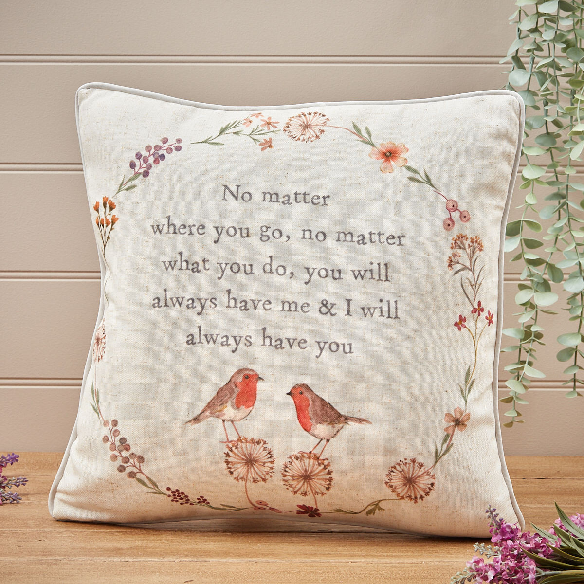 Robin memory cushion bereavement memorial loss of a loved one (4ss230 ...