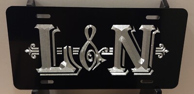 🔥 L&N Railroad Diamond Engraved Aluminum License Plate Sign Plaque ...
