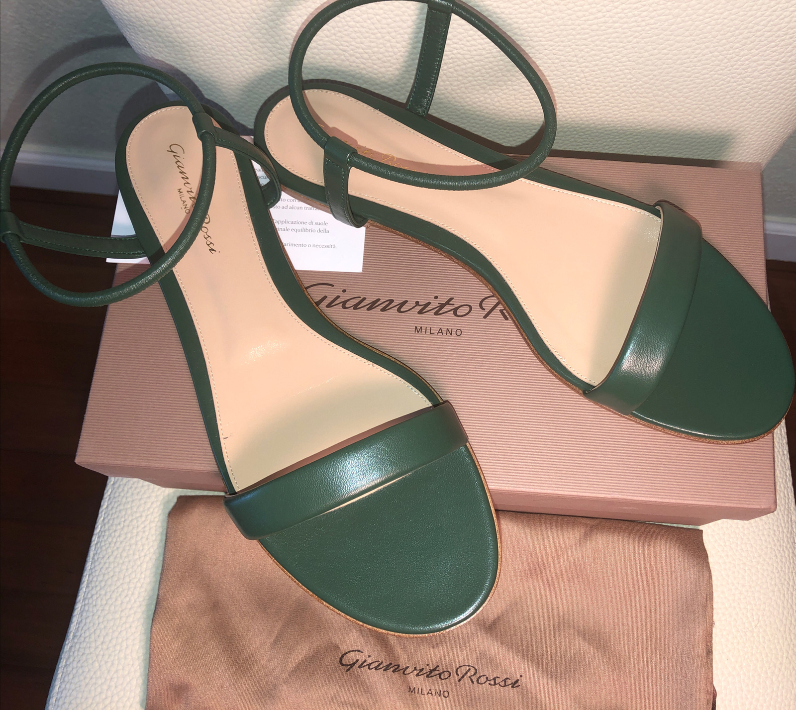 Gianvito Rossi Jaime 05 Nappa Leaf sandals 42 | eBay