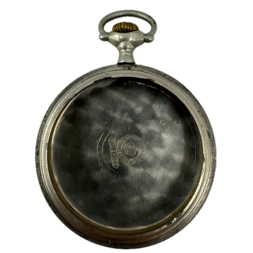 Antique 12s Philadelphia Crown Open Face Pocket Watch Case Silverode ...