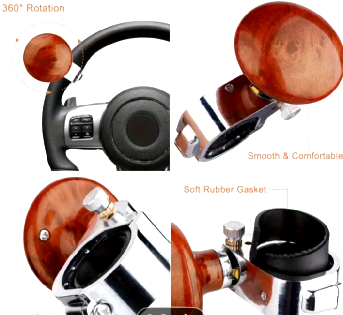 Universal Car Steering Wheel Handle Aid Auto Truck Booster Ball Spinner ...