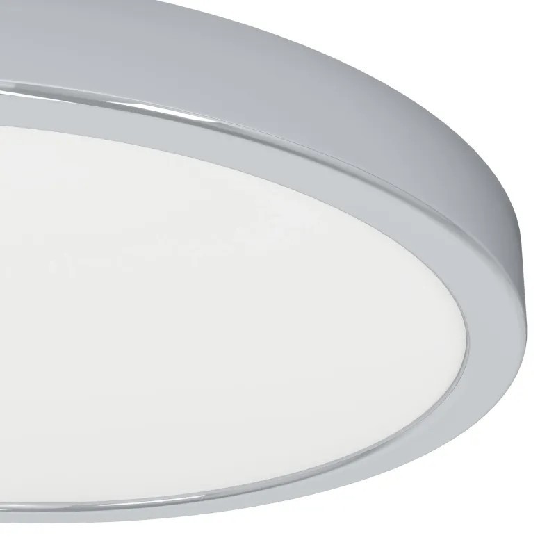 Modern LED Ceiling Light D.28Cm Round Design PVC Chrome Gl1956/2 | eBay UK