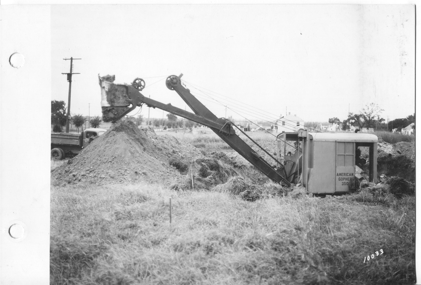 4 Vintage American Hoist American Gopher 350 Shovel Crane Digging ...