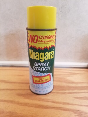 Vintage 1981 Niagara SPRAY STARCH 10c OFF Steel 15 oz Spray Can Feels ...