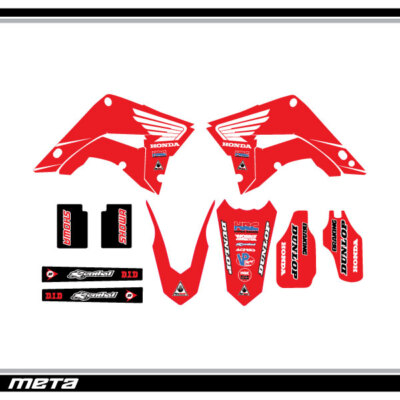 HONDA POLISPORT RESTYLE KIT GRAPHICS CR125 CR250 2002 2003 2004 2005 ...