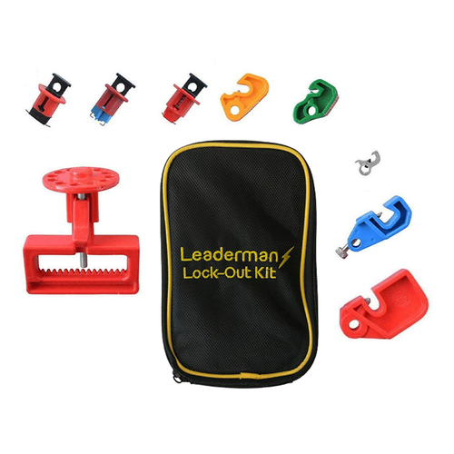 Leaderman 10 piece Lockout Lock Off MCB RCD Consumer Unit Isolator Kit ...