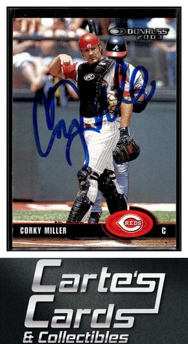 Corky Miller 2003 Donruss #265 Cincinnati Reds TTM/IP Signed ...