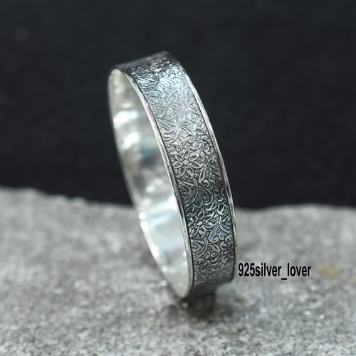 Bangle 925 Sterling Silver Handmade Cuff Bracelet Jewelry All Size MB ...