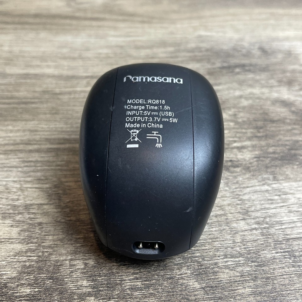 Pamasana RQ-818 Black LED Display Wet & Dry Rotary Electric Shaver for ...