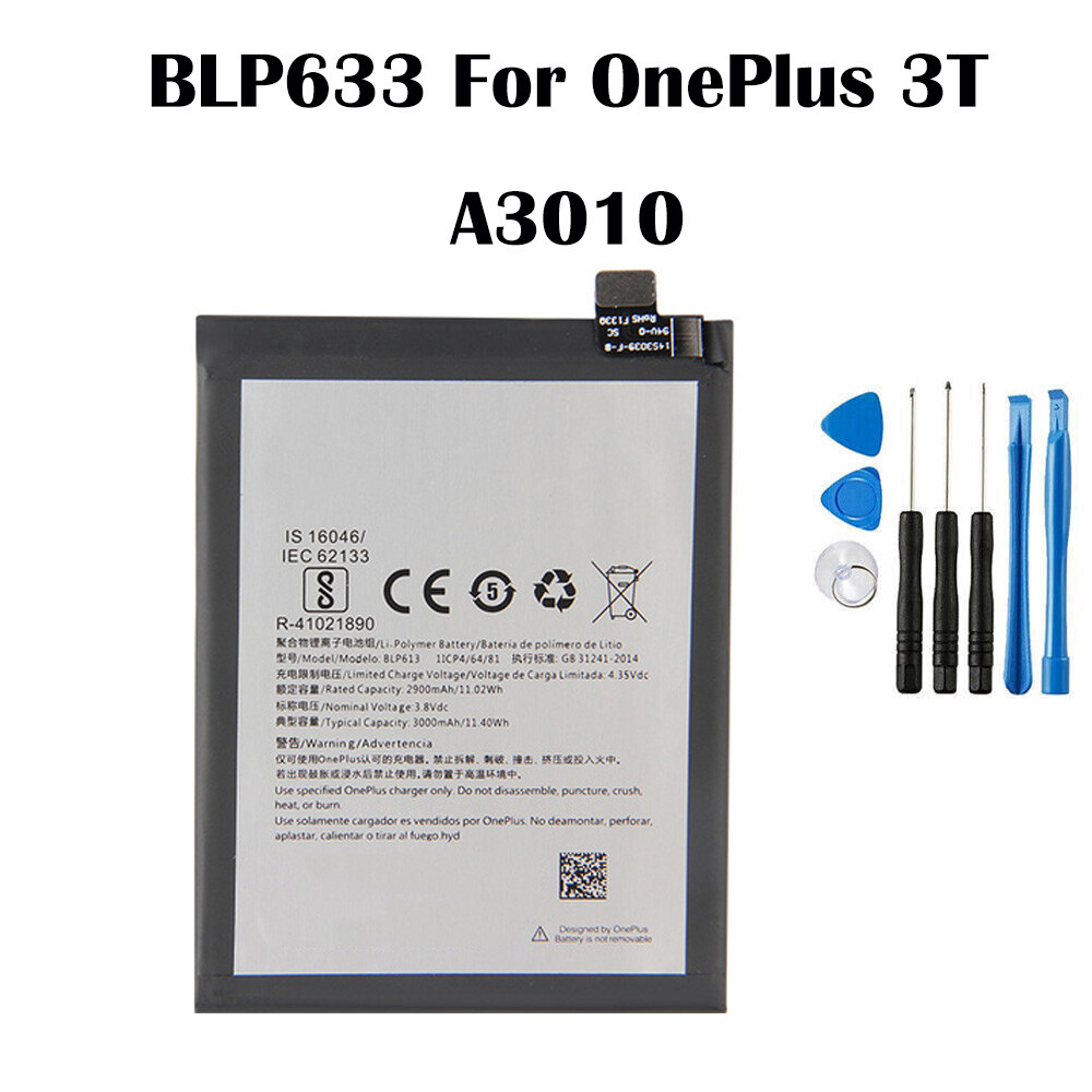For OnePlus 3T A3003 Replacement Battery BLP633 3400mAh + Tool Kit | eBay