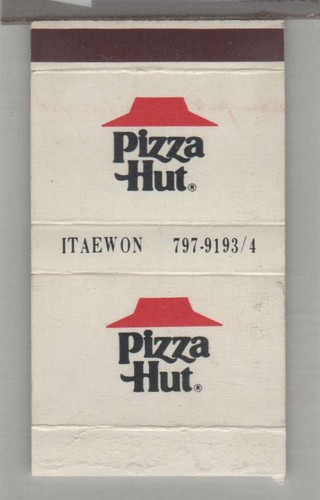 Flattened Matchbox - Pizza Place Pizza Hut Itaewon | eBay