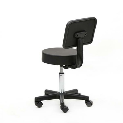 US Adjustable Home office Salon Stool with Backrest 360° Rotating ...