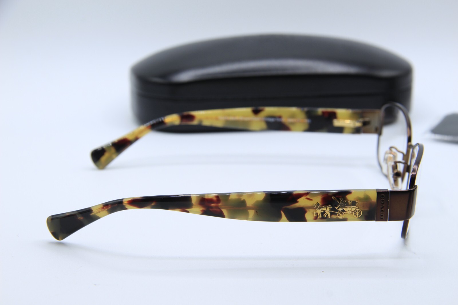 NEW COACH HC 5075 9245 BROWN HAVANA GOLD AUTHENTIC FRAMES EYEGLASSES 53 ...