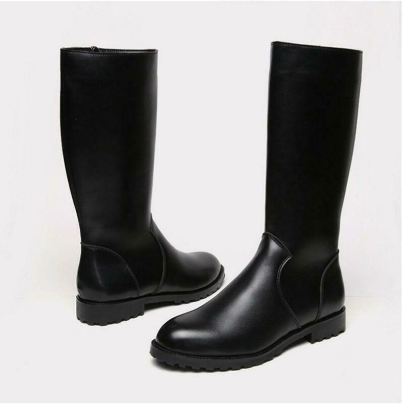 Men's Boots Military German Army Officer Shoes Combat boots knight ...