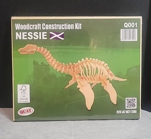 Nessie Woodcraft Construction Kit- Wooden Loch ness Monster Model Kit ...