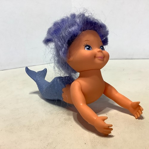 Vintage TNT Mermaid Princess Doll Bath Toy Purple Hair | eBay