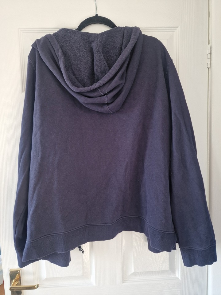 3XL Matalan Navy Zip-Up Hoodie - Very Good Condition - Cosy & Versatile ...