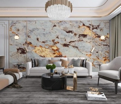 3D Modern Marble Pandora Texture Self-adhesive Removeable Wallpaper ...